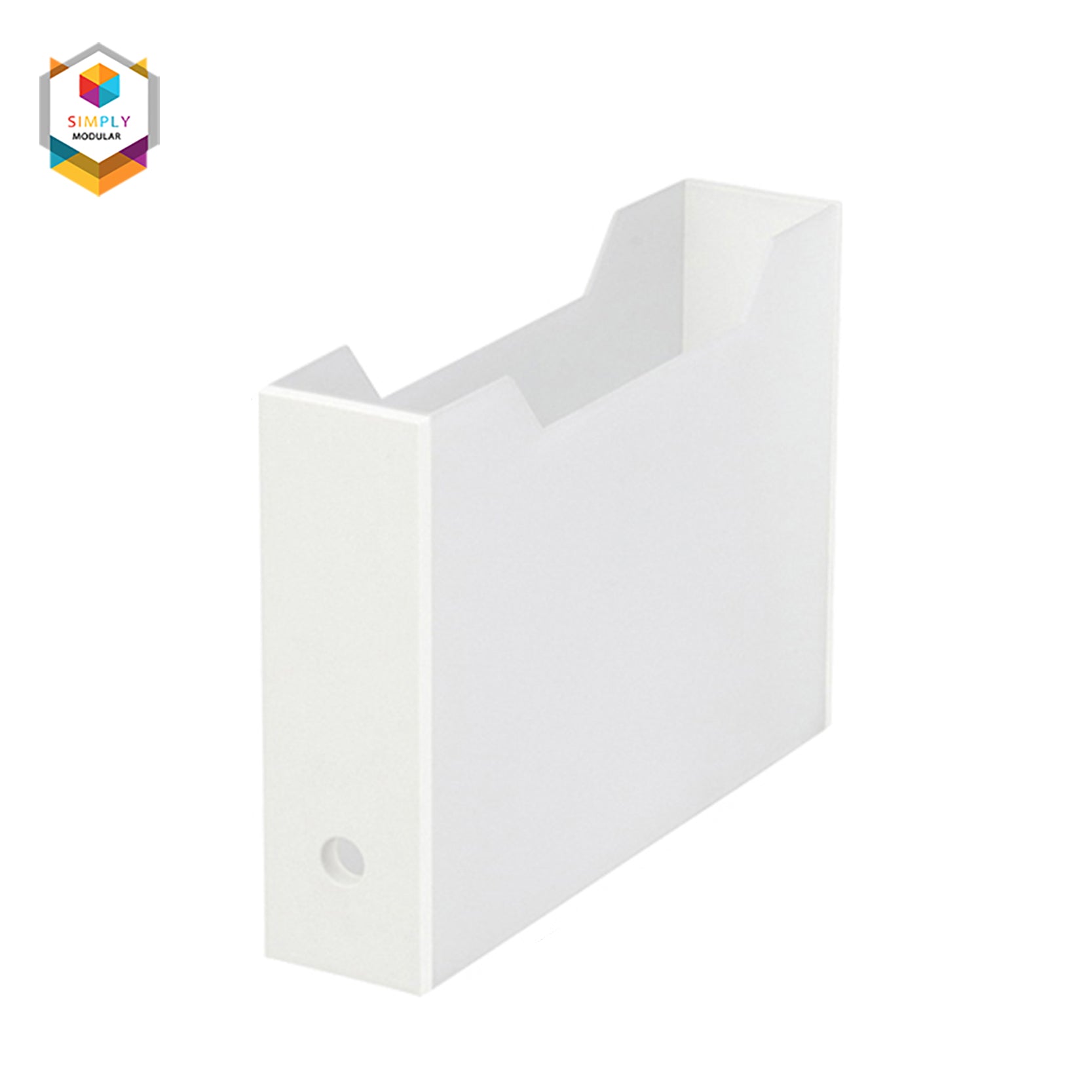 Shimoyama Muji Style Folder Box Slim White Plastic Organizer